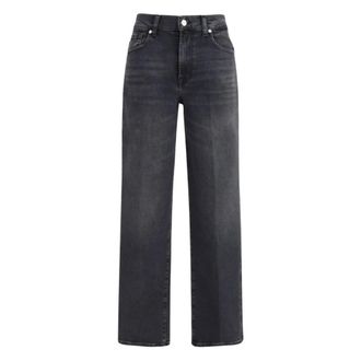 7 For All Mankind Stovepipe Jeans - - Jeans - Damen - Schwarzk - W30