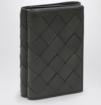 Bottega Veneta Grey Intrecciato Wallet