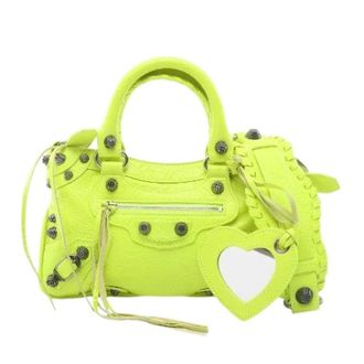 Balenciaga Pre-owned Neo Cagole S Leather 2way Handbag - Femme - Pre-owned - Vert - Taille: ONE Size
