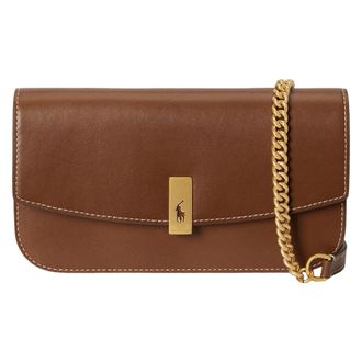 Polo Ralph Lauren ID Leder Ketten-Wallet Bag - - Bags - Damen - Braun - ONE SIZE