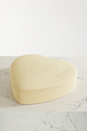 Aerin Schmuckkasten Aus Velourslederimitat - Creme