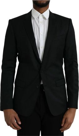 Dolce & Gabbana Homme, Vestes, Noir, Taille: M Martini Blazer