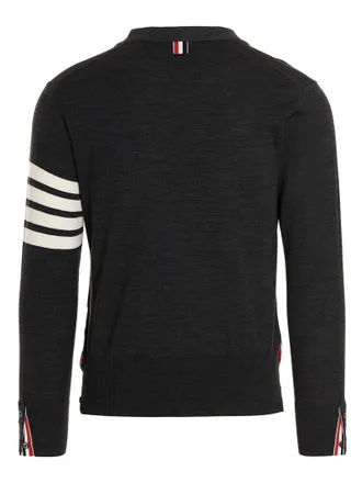 Thom Browne Merino Wool Cardigan - Black