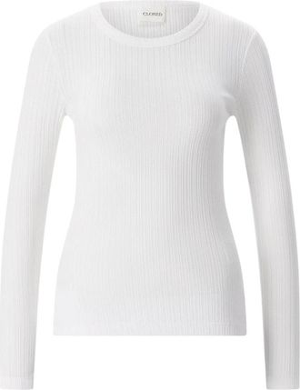 Closed Femme, Pulls, Blanc, Taille: 36 FR Tricot &agrave; col rond