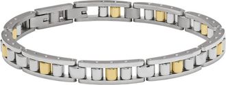 Jourdan Bijoux Bracelet Rom&eacute;o acier bicolore