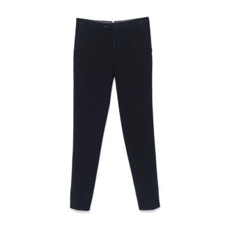 Brunello Cucinelli Homme, Pantalons, Bleu, Taille: 3XL Pantalon Bleu avec Fermeture &Eacute;clair Cach&eacute;e