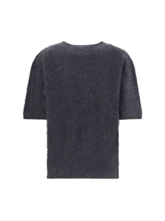 Lisa Yang Womens Maren Sweater Graphitebrushed Kashmir-Capra Hircus Kashmir/capra