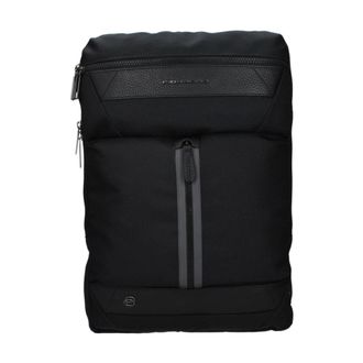 Piquadro Stoffrucksack mit mehreren F&auml;chern - - Bags - Herren - Schwarzk - ONE SIZE