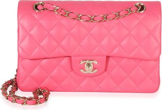 Chanel Quilted Lambskin Small Classic Double Flap Bag