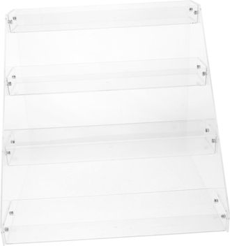 DOITOOL Transparenter Acryl Getr&auml;nkeregal Stufenregal Getr&auml;nkeaufbewahrung Stabil Abnehmbar Platzsparend f&uuml;r Supermarkt Desktop Organizer