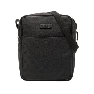 Gucci Sac bandouli&egrave;re en toile Pre-owned - Femme - Pre-owned - Noir - Taille: ONE Size