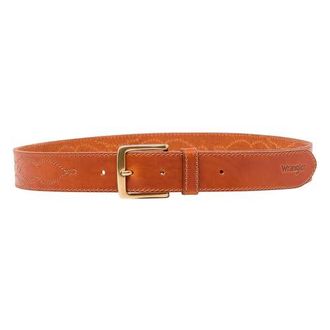 Wrangler Western Stitch Belt Ceinture, Cognac, 95 Hommes