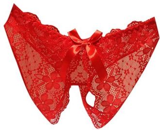 Generic Culotte pour Femme Menstruelle, sous-vêtements Sexy en Dentelle Taille Basses, à Haute Valeur esthétique, Faites Attention à louverture de la Machine,