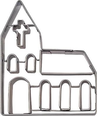 St&auml;dter Ausstechform, Edelstahl, Silber, 8 cm