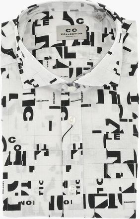 Corneliani CC COLLECTION Cotton Shirt with Monogram Motif size 38