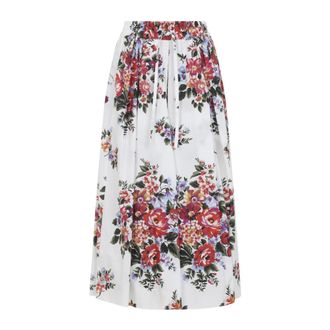 Dolce & Gabbana Fiori Midi Rock - - Skirts - Damen - Mehrfarbig - M