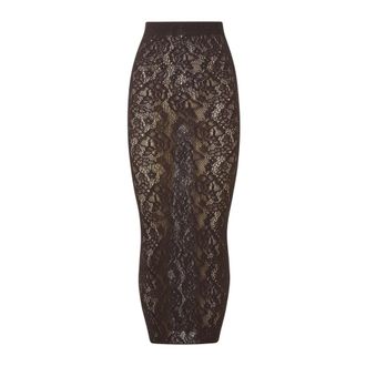 Wolford Femme, Jupes, Brun, Taille: 40 FR Infinite Rose Net Skirt
