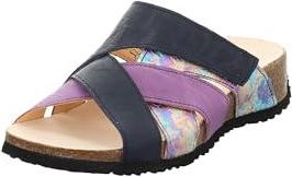 Think Damen Mizzi chromfrei gegerbte nachhaltige Pantolette, INDIGI/Kombi 8000