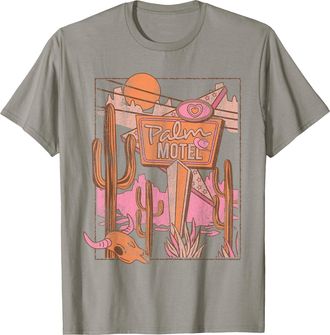Trendy Apparel Palm Motel Angular Sign Pastel Desert T-Shirt