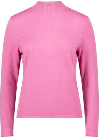 Zero Damen Feinstrickpullover mit hohem Kragen 40, Raspberry Velvet