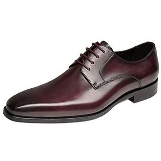 Generic Chaussures habill&eacute;es for Hommes, Chaussures Derby &agrave; Lacets, Bout Rond Bruni, en Cuir, antid&eacute;rapantes, Semelles Basses en Caoutchouc, Classiques et ant