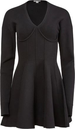 Fleur du Mal robe courte &eacute;vas&eacute;e &agrave; col v - Noir