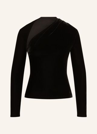 Reiss Reiss Longsleeve Kassia Aus Nicki Mit Cut-Outs schwarz
