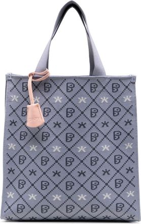 Bapy by A Bathing Ape Tote Bag mit Argyle-Muster - Blau