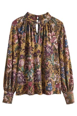 Next Langarmbluse Lang&auml;rmelige Jerseybluse mit Zierknoten (1-tlg)