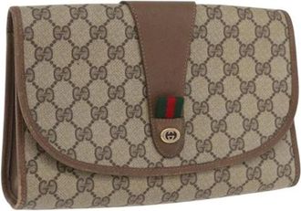 Gucci Sac &agrave; main en cuir Pre-owned - Femme - Pre-owned - Brun - Taille: ONE Size