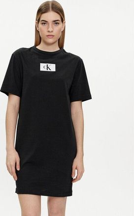 Calvin Klein Underwear Kleid für den Alltag 000QS7178E Schwarz Regular Fit