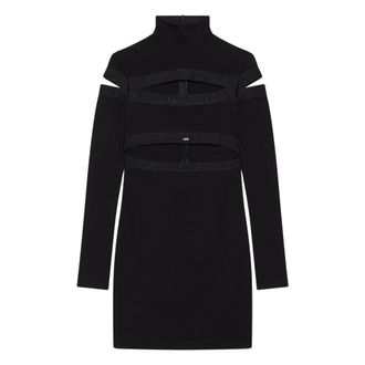 GCDS Mini-Kleid mit Cut-Out-Details - - Dresses - Damen - Schwarzk - XS