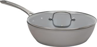 Laura Ashley Sautepfanne mit Deckel 28 cm - PFOA/PFAS-Freie Geschmiedete Aluminium-Tiefe Pfanne mit Antihaft Beschichtung, Ofen- und Sp&uuml;lmaschinenfest, Kompatibel 