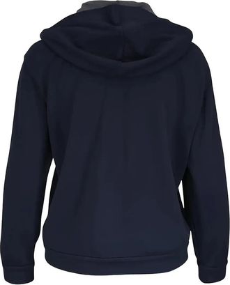 Brunello Cucinelli Monili Chain Detail Hooded Sweatshirt - Navy