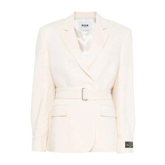 Msgm Msgm, Femme, Vestes, Blanc, Taille: 34 FR Veste &eacute;l&eacute;gante pour hommes et femmes