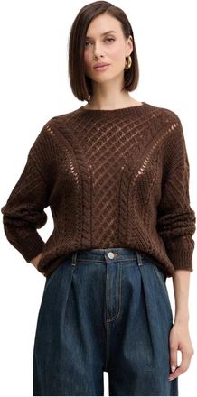 Twinset Damen, Strickwaren, Braun, MGr&ouml;&szlig;e