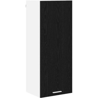 vidaXL Armoire suspendue avec porte Riga Chêne noir 40 x 31 x 100 cm vidaXL
