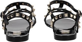 Valentino Garavani Pyramid Stud Embellished Sandal - Black