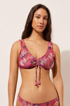 Calzedonia Bustier-bikinioberteil Multicolor Ethnic Rot