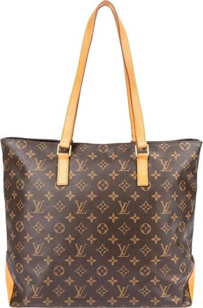 Louis Vuitton Crossbody Bags - Louis Vuitton Canvas Monogram Cabas Mezzo Shoulder - Gr. unisize - in Braun - f&uuml;r Damen