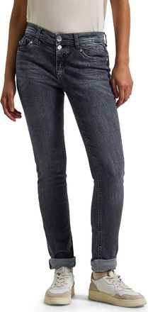 Street One Damen 3717171 Casual Fit Jeans, Dark Steel Grey Washed, 31W / 32L EU