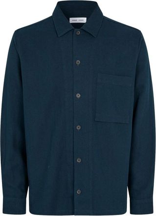 Sams&oslash;e & Sams&oslash;e Stylisches Overshirt f&uuml;r M&auml;nner - - Shirts - Herren - Blau - 2XL