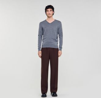 Sandro Pull en laine fine