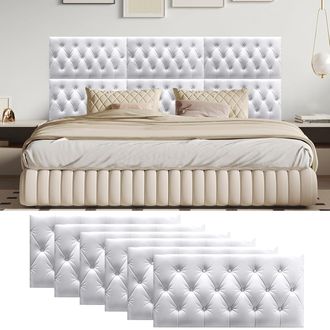 Generic 3D-Gepolstertes Wandpaneel, Antikollisions-Wandpolster, Polsterplatte, Dekoratives Wandpaneel, Wanddekoration, Kopfteil Kissen