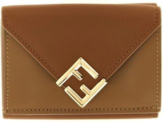 Fendi Bifold-Geldb&ouml;rse mit FF-Schlie&szlig;e - - Accessories - Damen - Braun - ONE SIZE