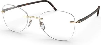 Silhouette Femme, Accessoires, Jaune, Taille: 54 MM The Wave Optical Frame