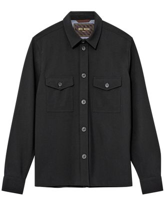 Mos Mosh Overshirt mit Brusttaschen und Stretch in