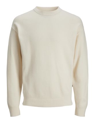 Jack & Jones Herren Jorscott Knit Crew Neck Strickpullover, Sea Salt,M