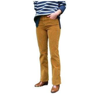 Denim Studio Flare Cordhose - Modell Jeff - - Trousers - Damen - Gelb - W25