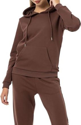 Red Bridge Redbridge Sweat à capuche confortable pour femme avec poche kangourou, look décontracté pour le quotidien et les loisirs, marron, L